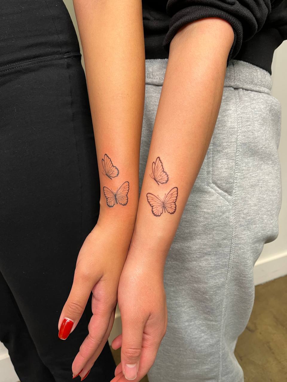 Fine line family tattoo in Calgary | Viktoriia Ink